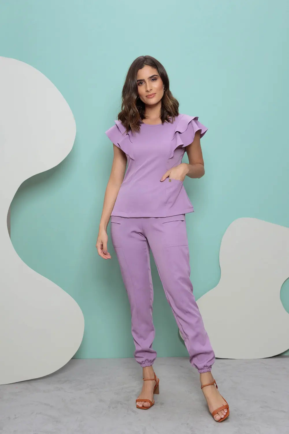 Scrub Feminino Claudia - Lavanda – Sarita Scrubs